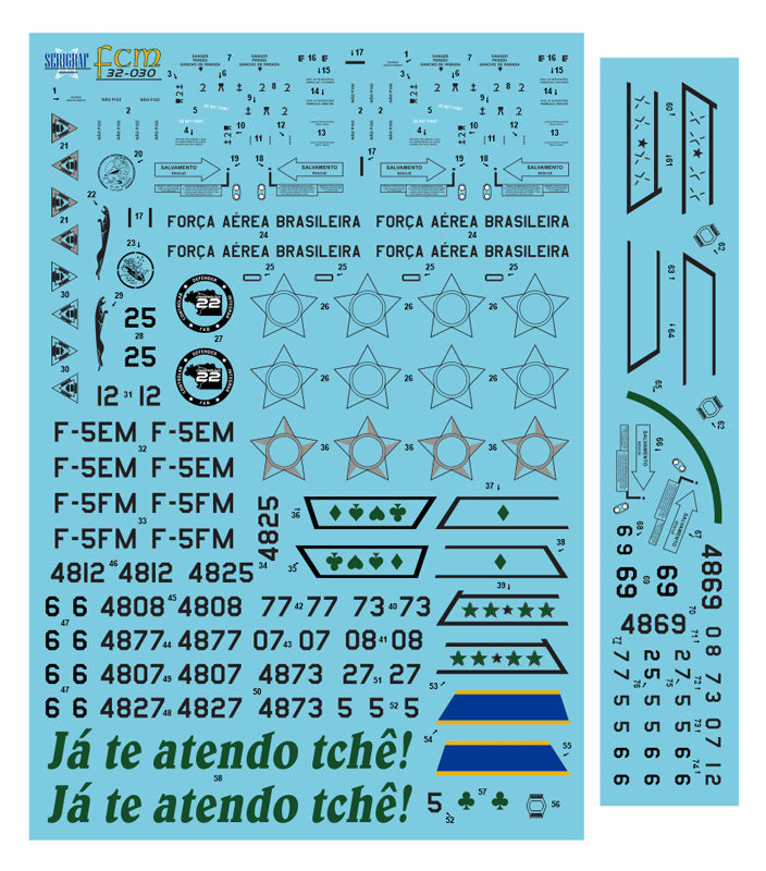 FCM 32030 1:32 Northrop F-5EM / F-5FM - Brazilian Air Force – Puzzle Craft