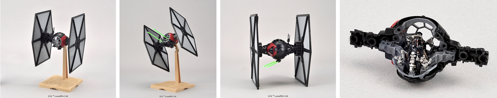 Bandai 01217 1:72 First Order Special Forces TIE Fighter model kit ...