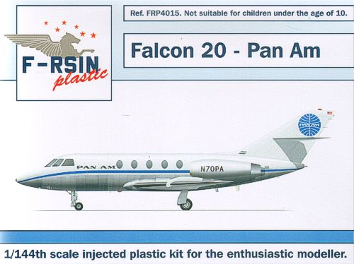 F-rsin Plastic P4015 1:144 Dassault Falcon 20 Decals Pan Am – Puzzle Craft
