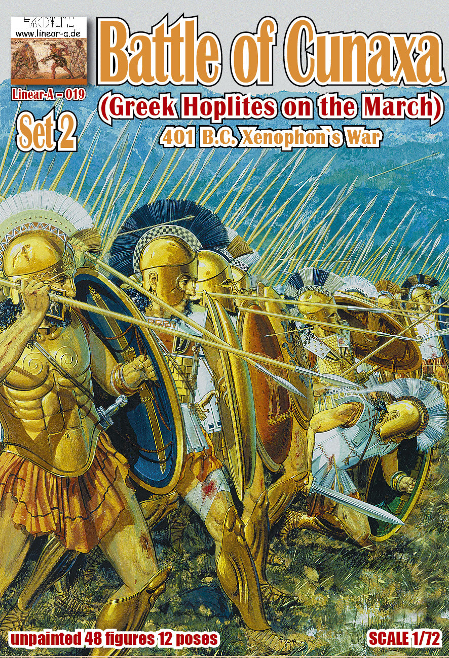 Linear-A 019 1:72 Battle of Cunaxa (Greek Hoplites on the march) 401 B ...
