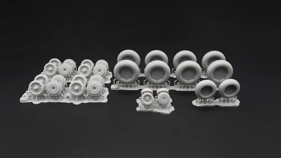 Plastic model kit - aircraft wheels in resin – Puzzle Craft