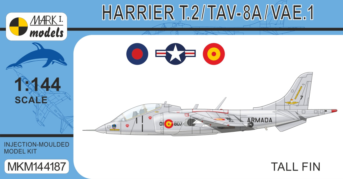Mark I Models MKM144187 1:144 BAe Harrier T.2/TAV-8A/TAV-8S 'Tall Fin ...