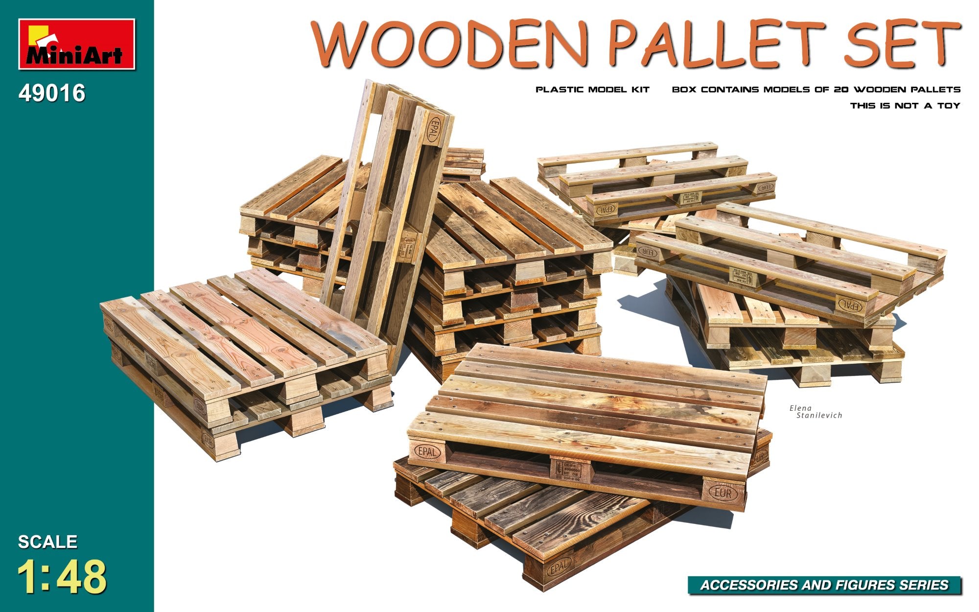 MiniArt 49016 1:48 Wooden Pallet Set – Puzzle Craft