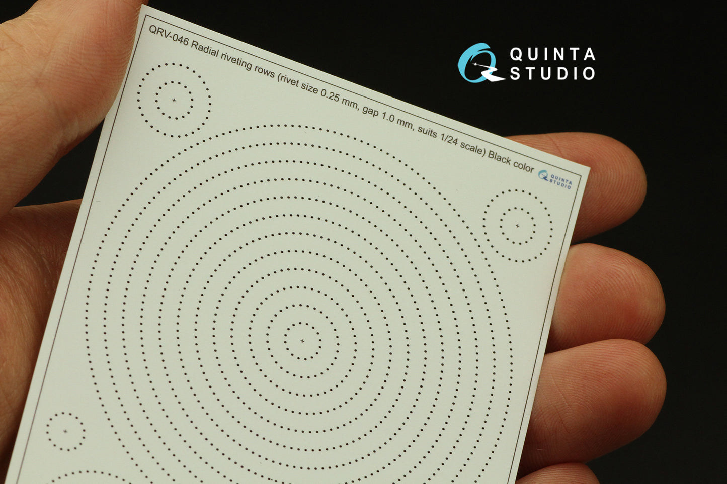 Quinta Studio QRV-046 1:24 Radial riveting rows (rivet size 0.25 mm, g ...
