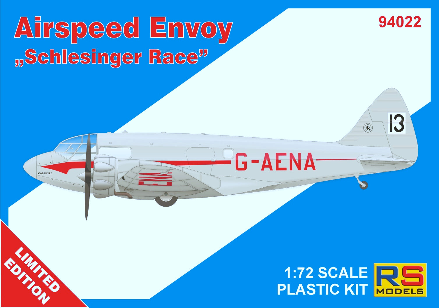 RS Models 94022 1:72 Airspeed Envoy Schlesinger Race – Puzzle Craft