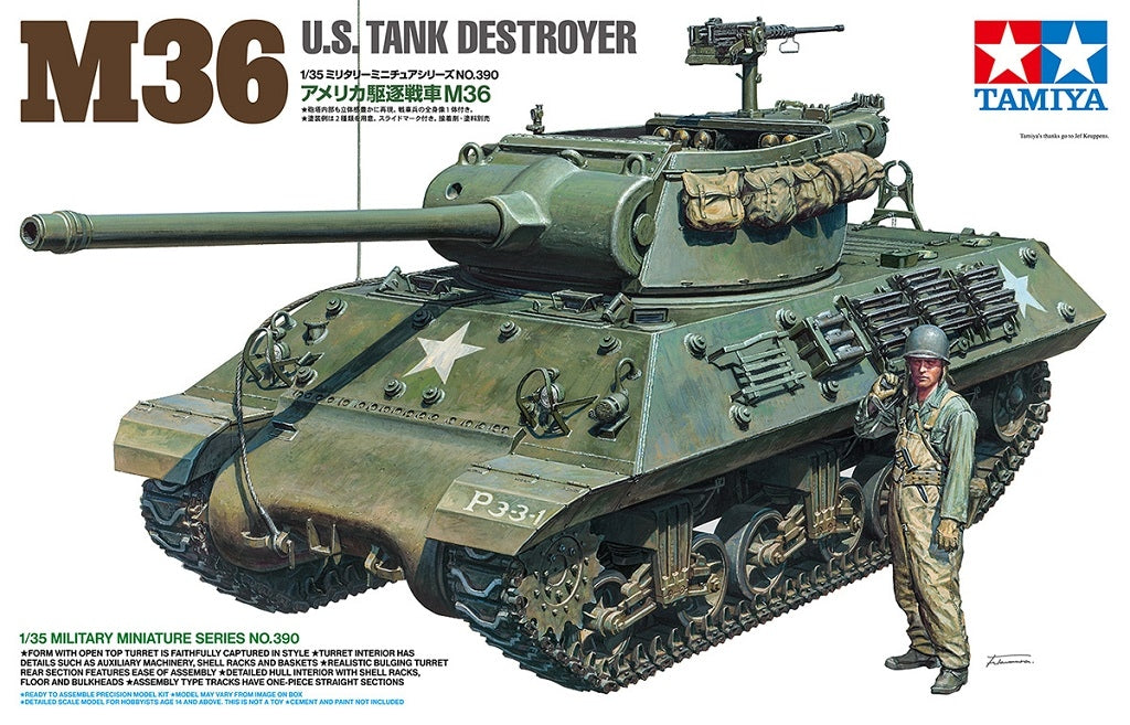 Tamiya 35390 1:35 US Tank Destroyer M36 – Puzzle Craft